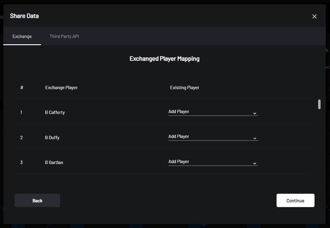 Share Data – STATSports Teams Support Center